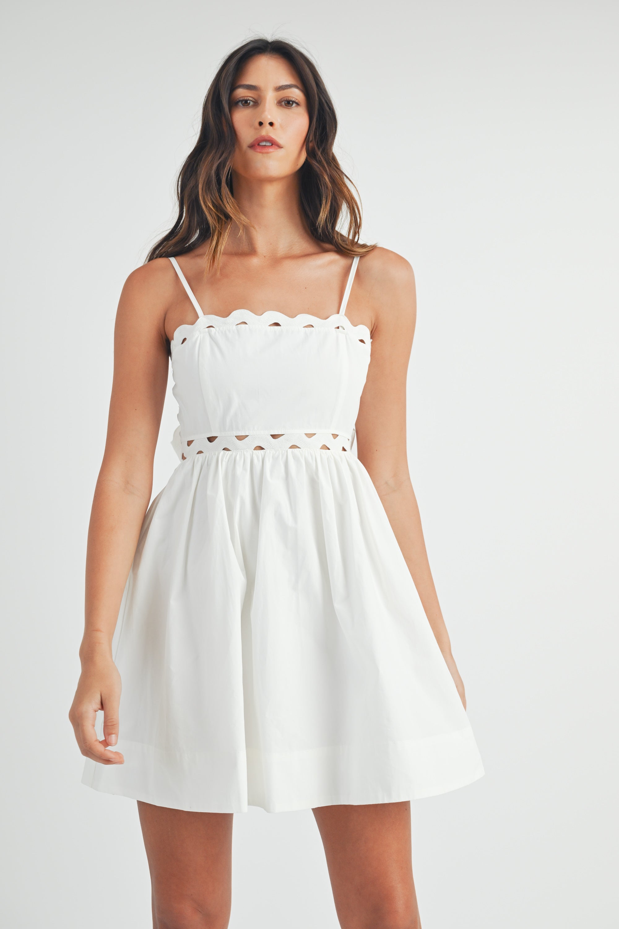 YEALIMI TUBE MINI DRESS WITH RIC RAC TRIM DETAIL – Mable Clothing