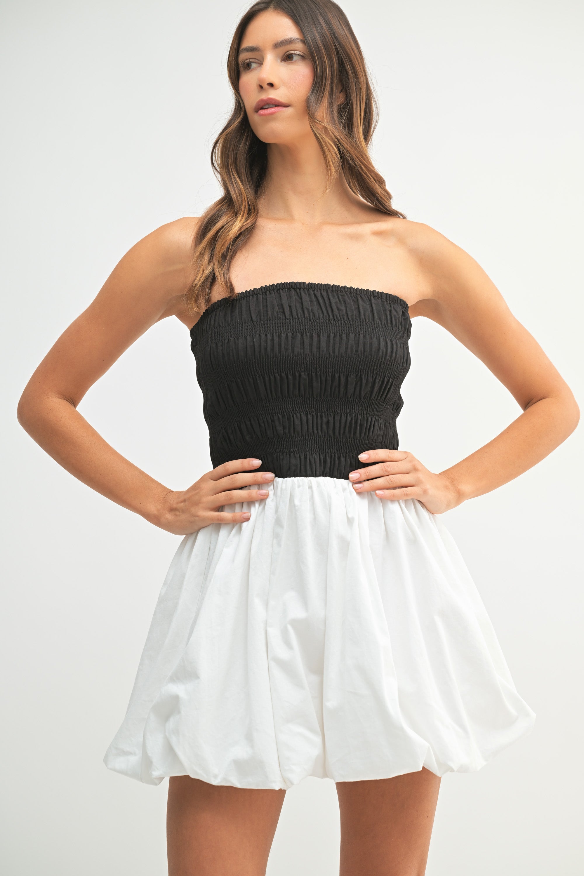 LOHAN BUBBLE HEM TUBE MINI DRESS – Mable Clothing