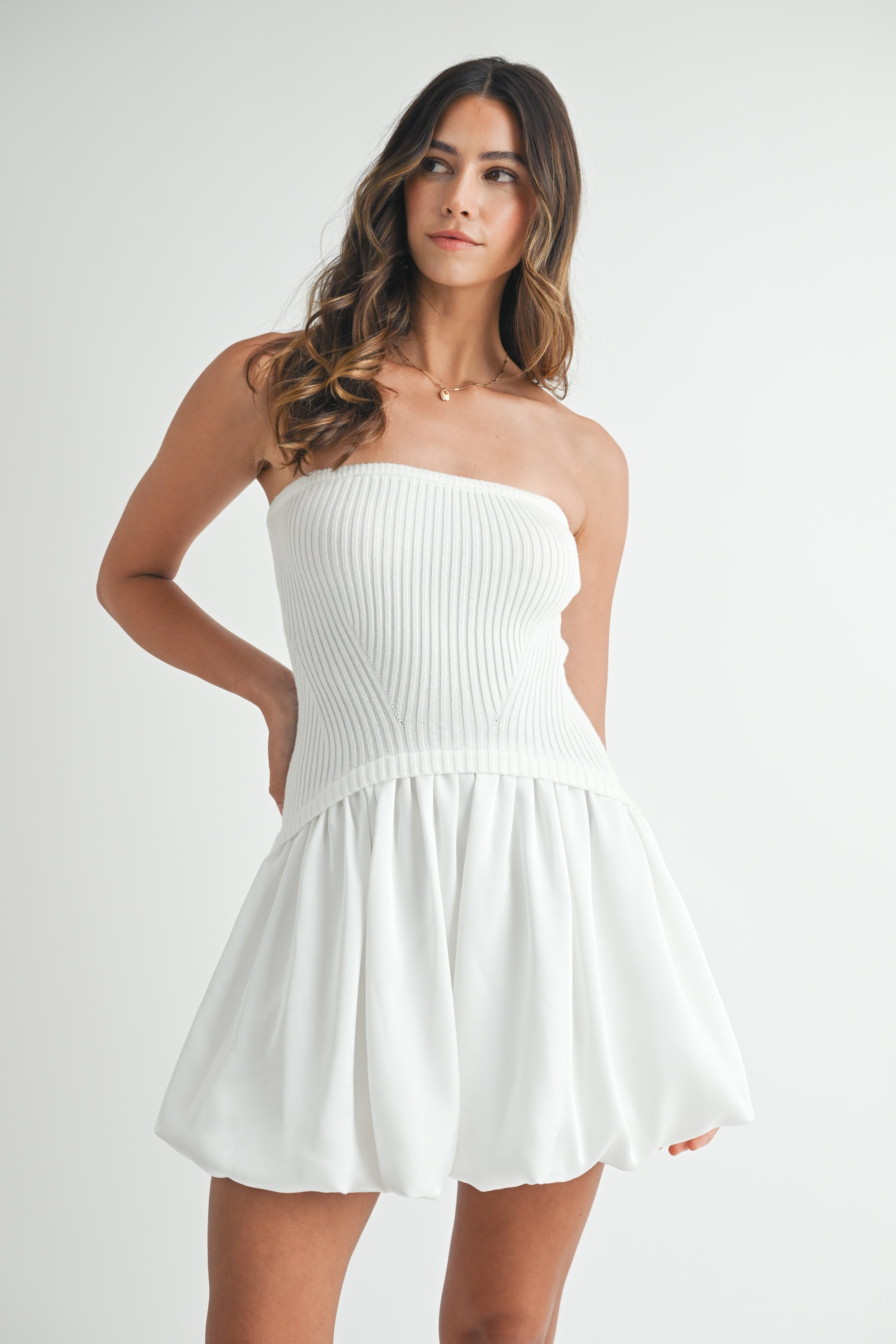 ANAHI BALLOON TUBE MINI DRESS – Mable Clothing